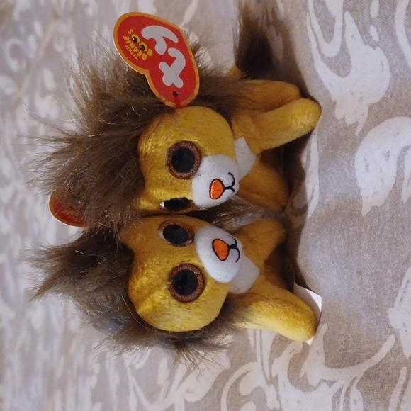 Ty | Toys | Two Teenie Beanie Boo Louie The Lions New With Tag 45 ...
